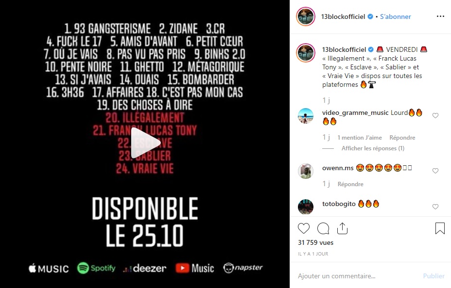 13 Block sort une réédition surprise de "BLO"