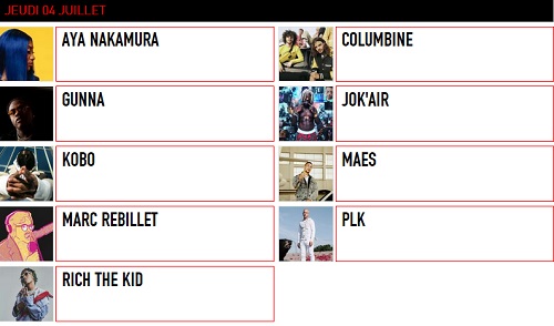 L’incroyable programmation des Ardentes 2019