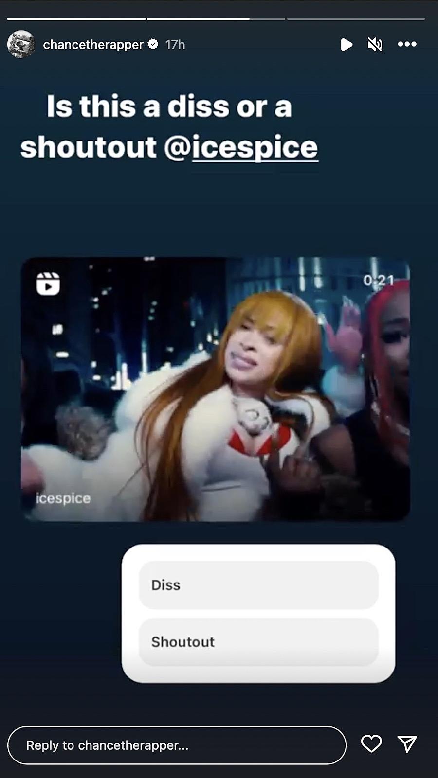 Ice Spice a-t-elle lancé un diss track contre Chance The Rapper