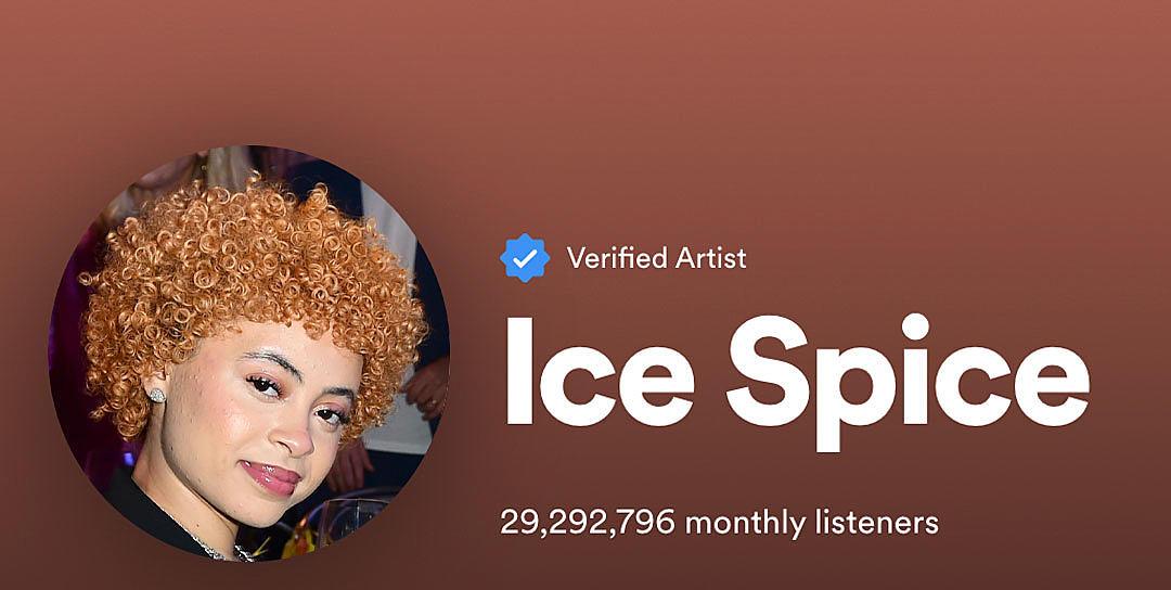Ice Spice a plus d'écoutes que les Beatles sur Spotify