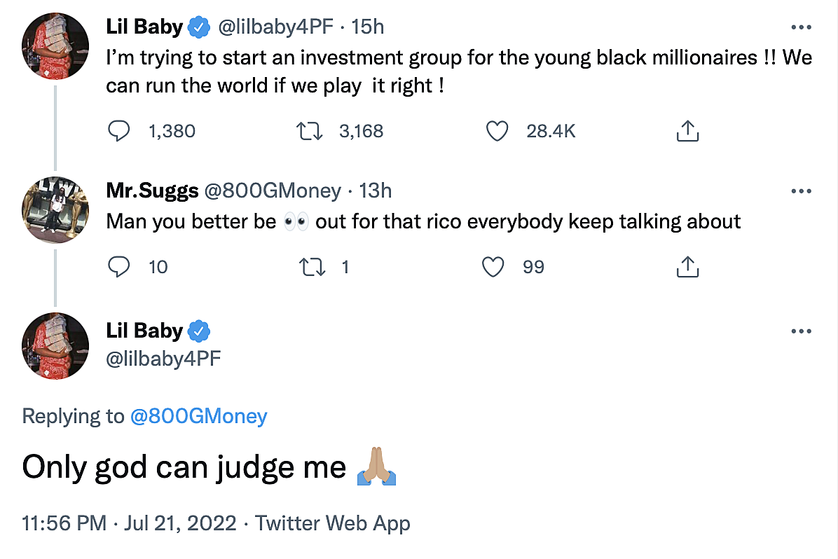 Lil Baby ciblé par la loi RICO