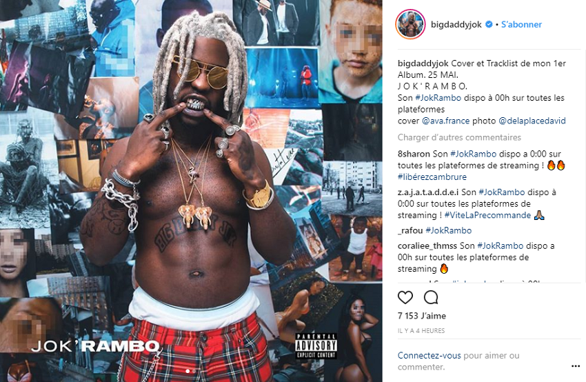 La tracklist et la cover de l'album de Jok'air viennent d'être dévoilés
