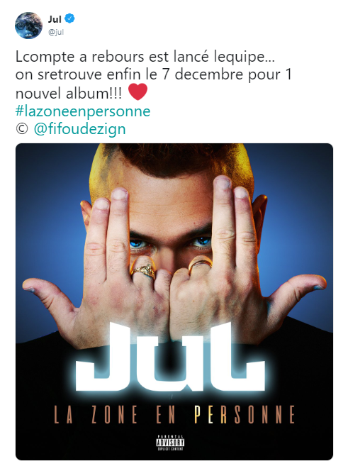 Jul a annoncé le de nom et la date de sortie de son nouvel album