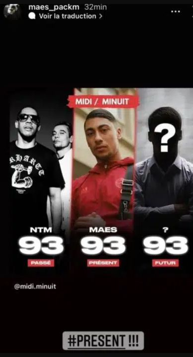 Maes élu meilleur rappeur du 93