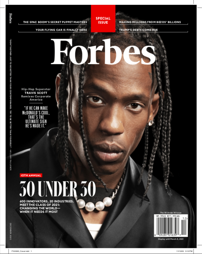 Travis Scott va gagner 100 millions de dollars en 2020